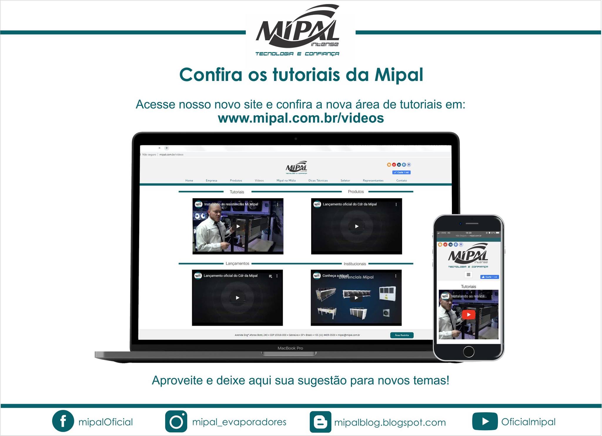 Tutoriais da Mipal - Mipal • Evaporadores e Condensadores